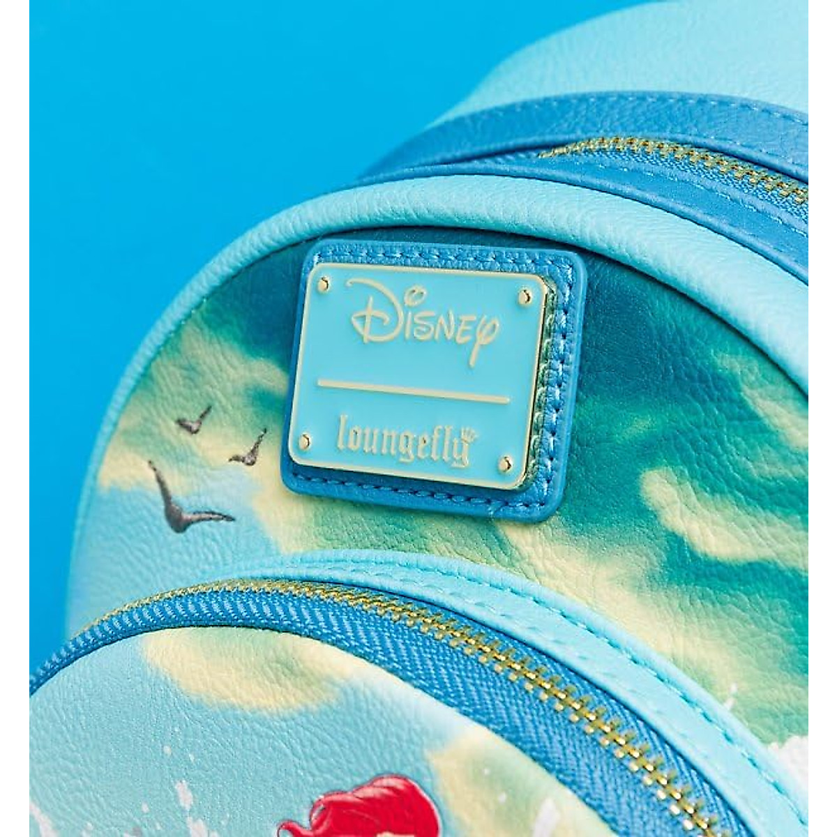 Loungefly Disney The Little Mermaid Ariel Scene Womens Double Strap Shoulder Bag Purse