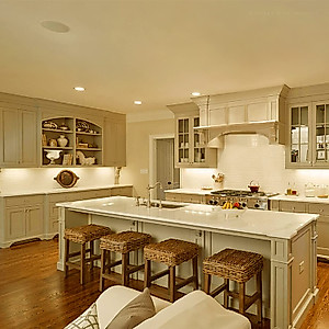 TORCHSTAR LED Safe Lighting Kit, (6) 12 Inch Linkable Light Bars + Rocker Switch + UL Power Adapter, 900LM, Input 100-240V, for Under Cabinet Gun Safe Locker Closet Showcase, 3000K Warm White