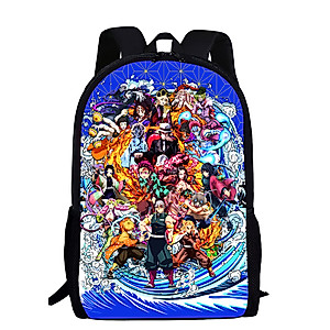 Guainuhai Anime Backpacks 3D Print Cartoon Backpack Fashion Anime Backpack Travel Bags 17inch C