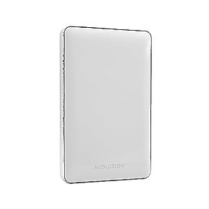 Avolusion T1 Series 2TB USB 3.0 Portable External Hard Drive for PC, Mac, Playstation & Xbox (White) - 2 Year Warranty