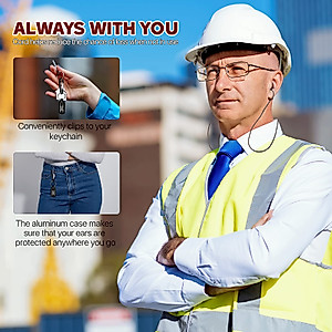 Concert Earplugs High Fidelity Music Ear Plugs 2 Pairs, 100X Reusable Noise Reduction Ear Plugs, Hearing Protection for Musicians, DJs, Festival, Raves, Drummers, Loud Noise -2 Sizes Fit All Ear Canal