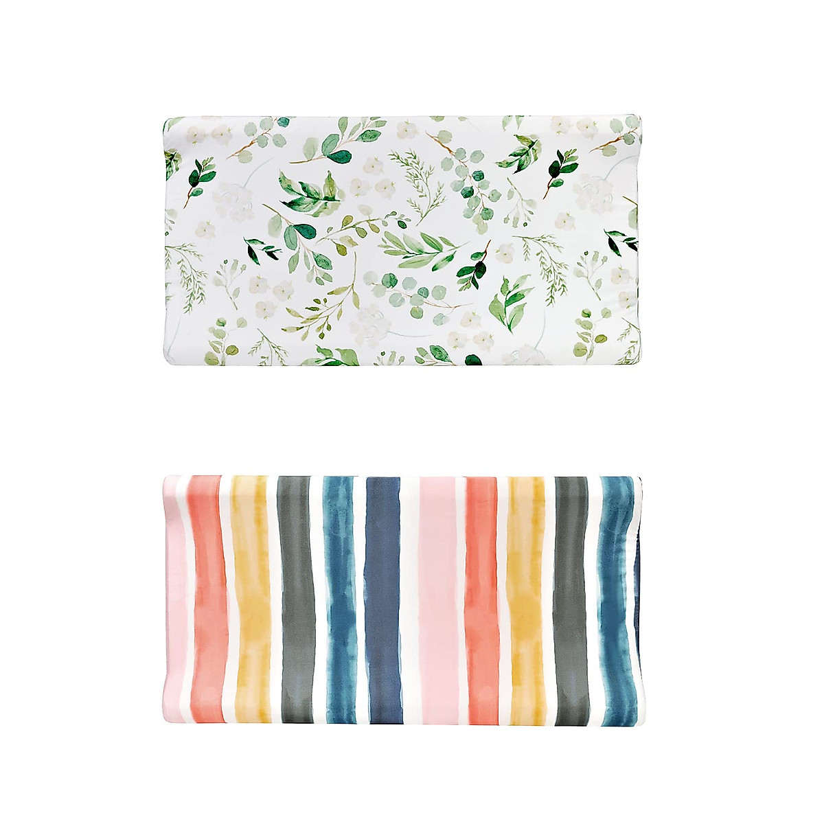 Changing Pad Covers,Soft and Light Elasticity Baby Cradle Mattress, Diaper Change Table Pad Covers for Baby Girls and Boys,2 Pack.