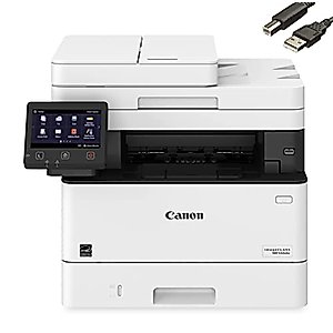 Canon imageCLASS MF455dw All in One Wireless Duplex Laser Printer, Up to 40 ppm,600 x 600 DPI,Compatible with Alexa,Bundle with Printer Cable