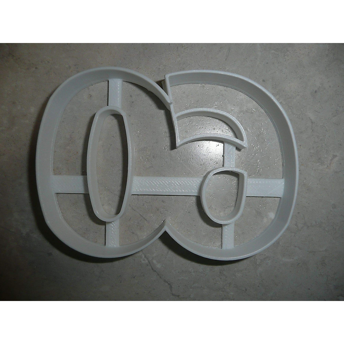 NUMBER 60 SIXTY ANNIVERSARY BIRTHDAY EVENT COOKIE CUTTER MADE IN USA PR108-60