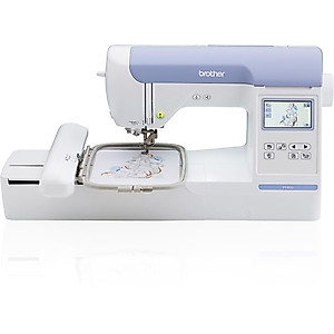 Brother PE800 Embroidery Machine, 138 Built-in Designs, 5" x 7" Hoop Area, Large 3.2" LCD Touchscreen, USB Port, 11 Font Styles