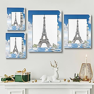 Yzrwebo Japanese Zen 5x7 Picture Frame Gray Stones Orchid Wood Photo Frames High Transparent Horizontal and Vertical Tabletop Display or Wall Mounting for Family Home Gallery Office
