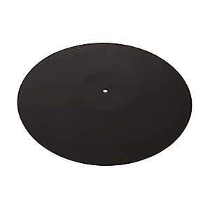 Tamwell Turntable Mat for Audiophile and DJs Slip Mat 12 Inch Silicone Universal Turntable Platter Mat with Antistatic Cloth