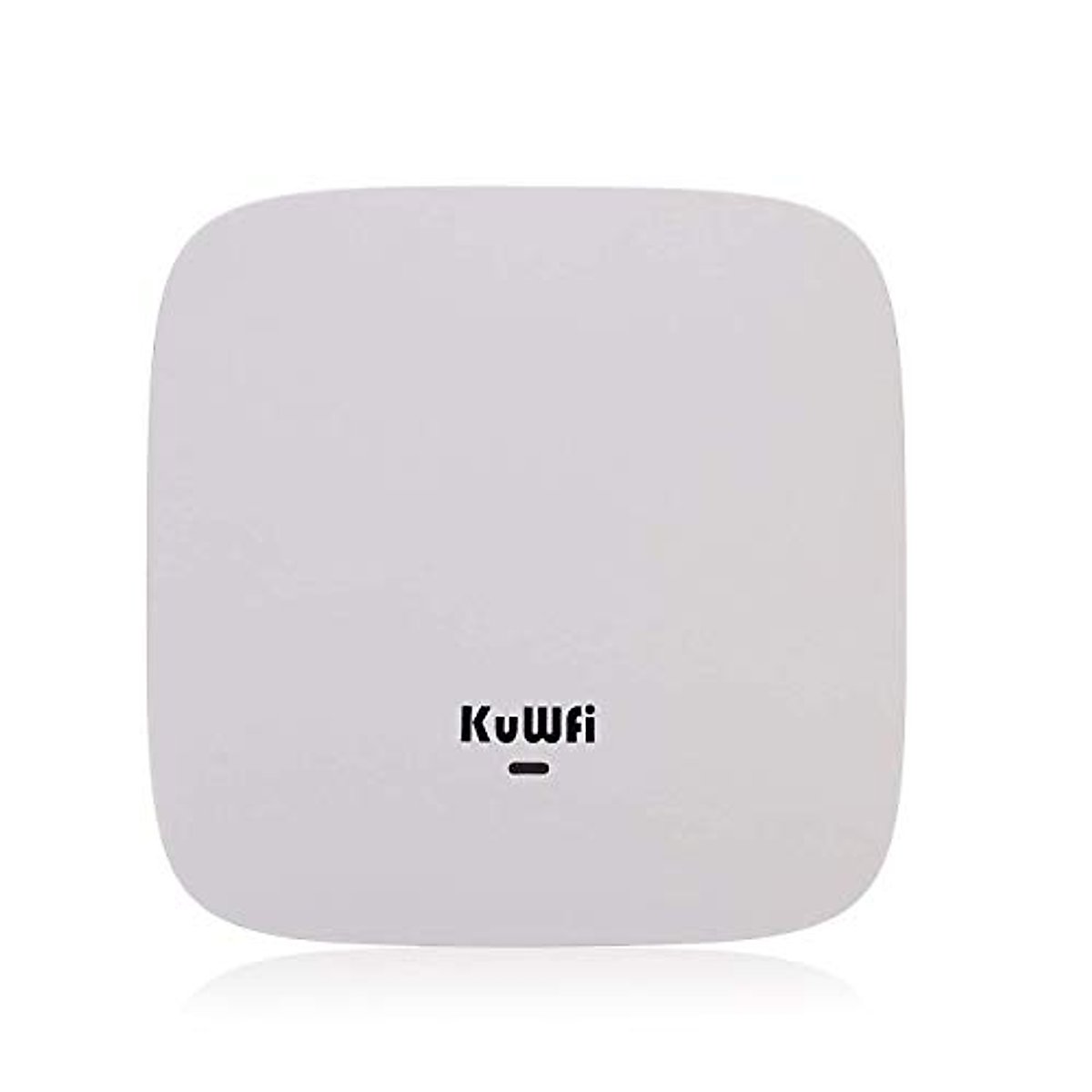 KuWFi Ceiling Mounted Wireless Access Point with Ethernet Port, Dual Band Wi-Fi AP Router with 48V POE Support Wall Mount for Wireless Coverage