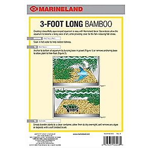 Marineland Bamboo 3 Feet, Décor For aquariums and Terrariums, Model:47431905481