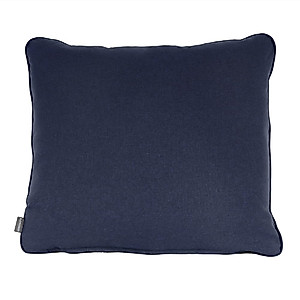 SUPMAISON Pack of 2 Outdoor Deep Seat Cushion Set, 24 x 24, Fade Resistant, Deep Seat Bottom and Back Cushion for Chair, Sofa, and Couch, zipper, foam (Navy Dobby)