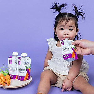 Serenity Kids 6+ Months Certified Organic Baby Food Pouches Veggie Puree | No Sugary Fruits or Added Sugar | Allergen Free | 3.5 Ounce BPA-Free Pouch | Garden Veggie Variety Pack | 6 Count