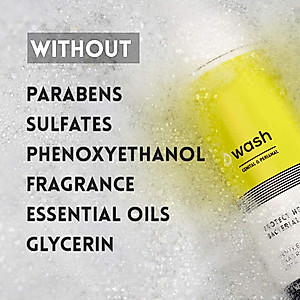 zerotaboos WASH: Fragrance-free, Unscented, Sulfate-free Intimate Foam Wash With Prebiotics. Naturally control body-odor.