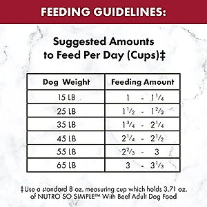 NUTRO SO SIMPLE With Beef Adult Dog Food, 11 lb.