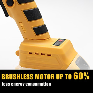 Angle Grinder Compatible with DeWalt 20V MAX Battery, Cordless Angle Grinder, 7000 RPM Brushless Motor, 3 PCS 4-1/2" Blades for Cutting, Griding, Polishing, etc. (Battery NOT Included)