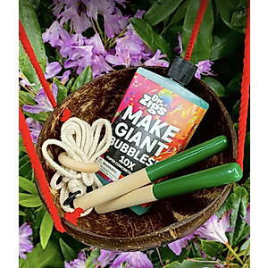 Dr Zigs Eco Giant Bubble Kit - Coconut Set - Renewable Bucket, Sustainable Wands and Professional Grade Solution.