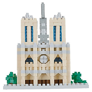 nanoblock - World Famous Buildings - Notre Dame Cathedral, Sight to See Series Building Kit