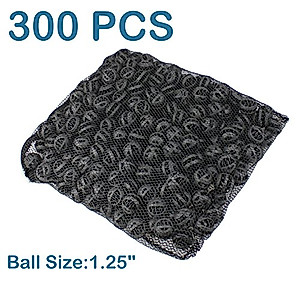 AQUANEAT 1.25” /1.4" Large Bio Balls for Pond Filter Koi Pond Aquarium Fish Tank Sump Filter Media with Free Media Bag 300pcs (1.25")