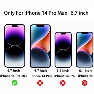 BWEDXEZ 2 PCS Anti-Blue Tempered Glass Mirror Screen Protector Film Suit for iPhone 14 Pro Max, 6.7 inch 9H Hardness Anti-scratch Full Covered (Gold)