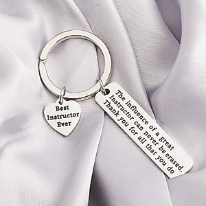 TGBJE Nursing Instructor Gift Clinical Instructor Gift The Influence of A Great Instructor Can Never Be Erased Thank You Gift (Instructor Keychain)