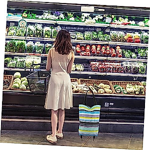 ULTECHNOVO Suitcase Oxford Cloth Shopping Telescopic