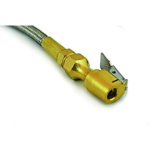 Astro Pneumatic Tool 3018HSS Stainless Steel Hose with Fittings and Locking Chuck, 21"