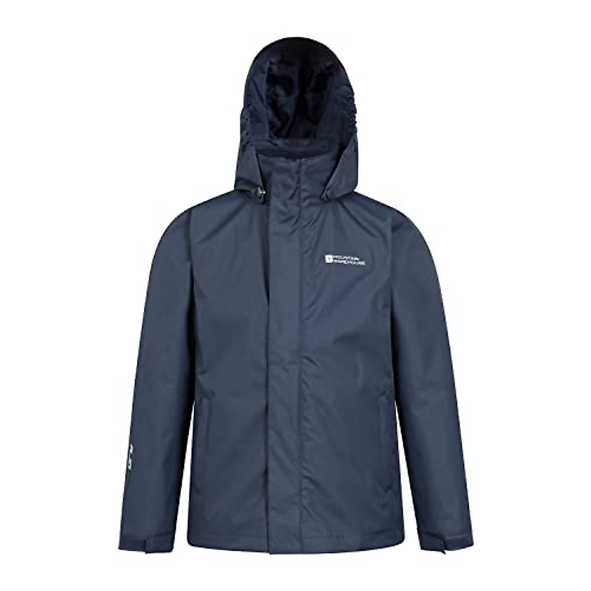 Mountain Warehouse Fell Kids 3 in 1 Jacket - Packaway Hood, Triclimate Coat Navy 11-12 Years