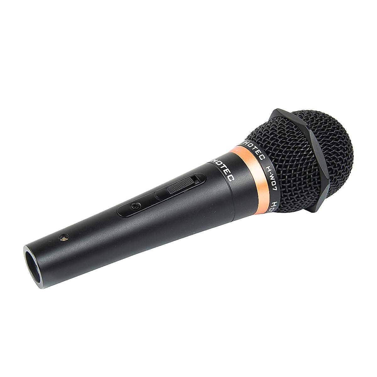 HOTEC Premium Vocal Dynamic Handheld Microphone with 19ft Detachable XLR Cable and ON/Off Switch (Metal Black) (H-W07)