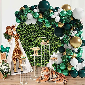 Leowefowa Greenery Green Leaves Round Backdrop Cover 7.2ft Grass Backdrop Wall Spring Nature Outdoorsy Backdrop Circle Backdrop Stand Cover Ivy Backdrop Birthday Baby Shower Wedding Bridal Party Decor