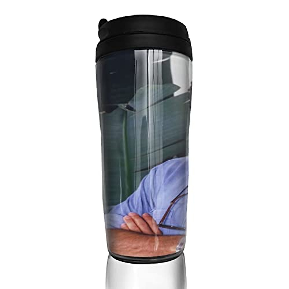 KIANSLA Tom Selleck Coffee Cup Stainless Steel Cup With Leak-Proof Lid For Hot And Cold Drinks Insulated Travel Mugs, Is A Gift For A Good Friend 12oz