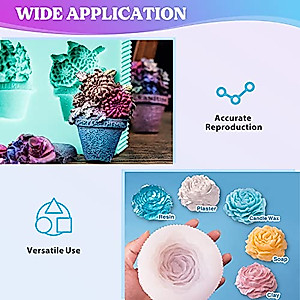 LET'S RESIN Flexible Silicone Mold Making Kit, 43oz Liquid Platinum Cured Silicone Rubber w/Mold Housing, Mixing Cups, Fast Cure Mold Making Silicone for Casting Resin Molds & Silicone Molds