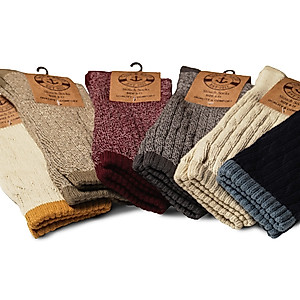 Yacht & Smith 6 Pairs Women's Scrunched Slouch Socks, Cotton Boot Socks Bulk Pack