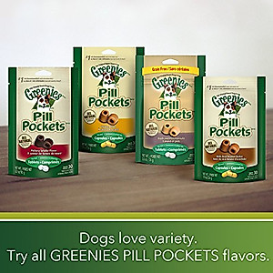 Greenies Pill Pockets Soft Dog Treats, Hickory Smoke, Tablet, 3.2 Oz. (Pack Of 6)
