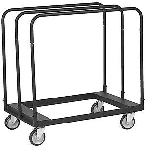 VEVOR Steel Panel Truck, 1500 LBS Panel Dolly Cart with 5" Swivel Casters and 36.02" x 24.02" Deck, Heavy-Duty Drywall Sheet Cart, Handling Wall Panel, Sheetrock, Lumber for Garage, Home, Warehouse