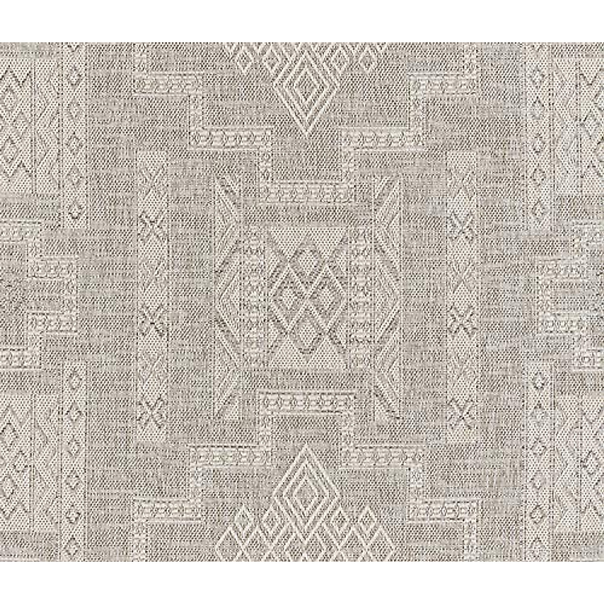 Momeni Hampton Transitional Indoor/Outdoor Area Rug, Grey, 2' X 3'