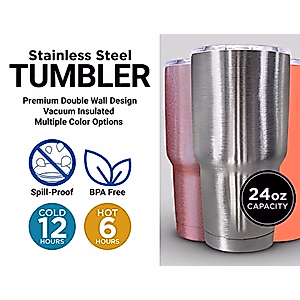 R and R Imports West Bay Beach Cayman Islands Souvenir 24 oz Navy Insulated Stainless Steel Tumbler Turtle Design