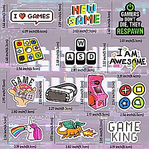 QTL Classic Gaming Stickers for Laptop Stickers for Kids Adults Video Game Stickers for Water Bottles Gamer Stickers Vinyl Waterproof Stickers Packs 50Pcs