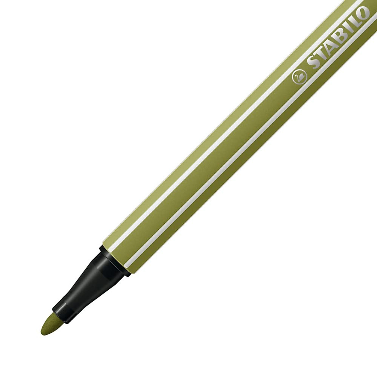 STABILO Pen 68, Mud Green, 1 Count (Pack of 1)