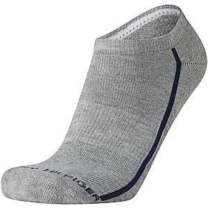 Tommy Hilfiger Men's Athletic Socks - Cushion Low Cut Socks (6 Pack), Size 7-12, Assorted White