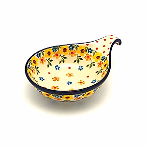 Polish Pottery Spoon/Ladle Rest - Buttercup