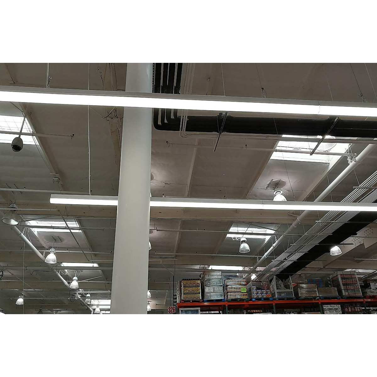 FAITHSAIL 8FT LED Shop Lights, 110W Linkable LED Strip Light, 13800LM, 1-10V Dimmable, 5000K, Commercial Grade Big Size 8 Foot Linear Ceiling Lighting Fixtures for Warehouse, Garage, Workshop, 2 Pack