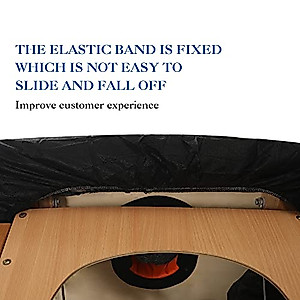 20 PCS Disposable Thick Massage Table Covers Fitted Bed Sheets 82 x 35 inches Soft Breathable (Black)