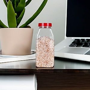 Yesland 8 Pack 35 Oz Large Plastic Spice Jars, BPA Free Spice Bottle Containers with Red Dual Shake Lid for Storing Spices, Herbs, Powders, Seasonings and More