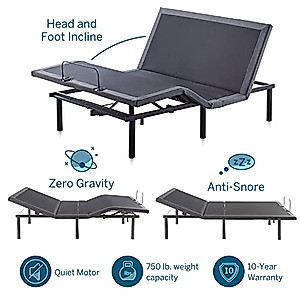 Lucid 12 Inch Queen Mattress – Medium Memory Foam Mattress – Bamboo Charcoal Foam – Gel Infused – Hypoallergenic – Bed-in-A-Box- CertiPUR-US Certified,White