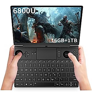GPD Win Max 2 [AMD Ryzen 7 6800U-16GB+1TB] 10.1 Inches Mini Handheld Win 11 PC Video Game Console Gameplayer 1920X1200 Touchscreen Laptop Tablet PC 1TB M.2 SSD Storage