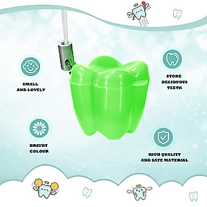 Yaomiao 30 Pcs Lost Teeth Saver Necklace Tooth Necklaces Container for Lost Teeth Holder Lovely Baby Milk Tooth Storage Box Nice Child Teeth Keepsake Holder Children Teeth Save Box (Chic Style)