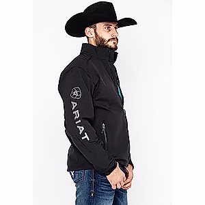 Ariat Men's Logo 2.0 Softshell Jacket, Black, LG