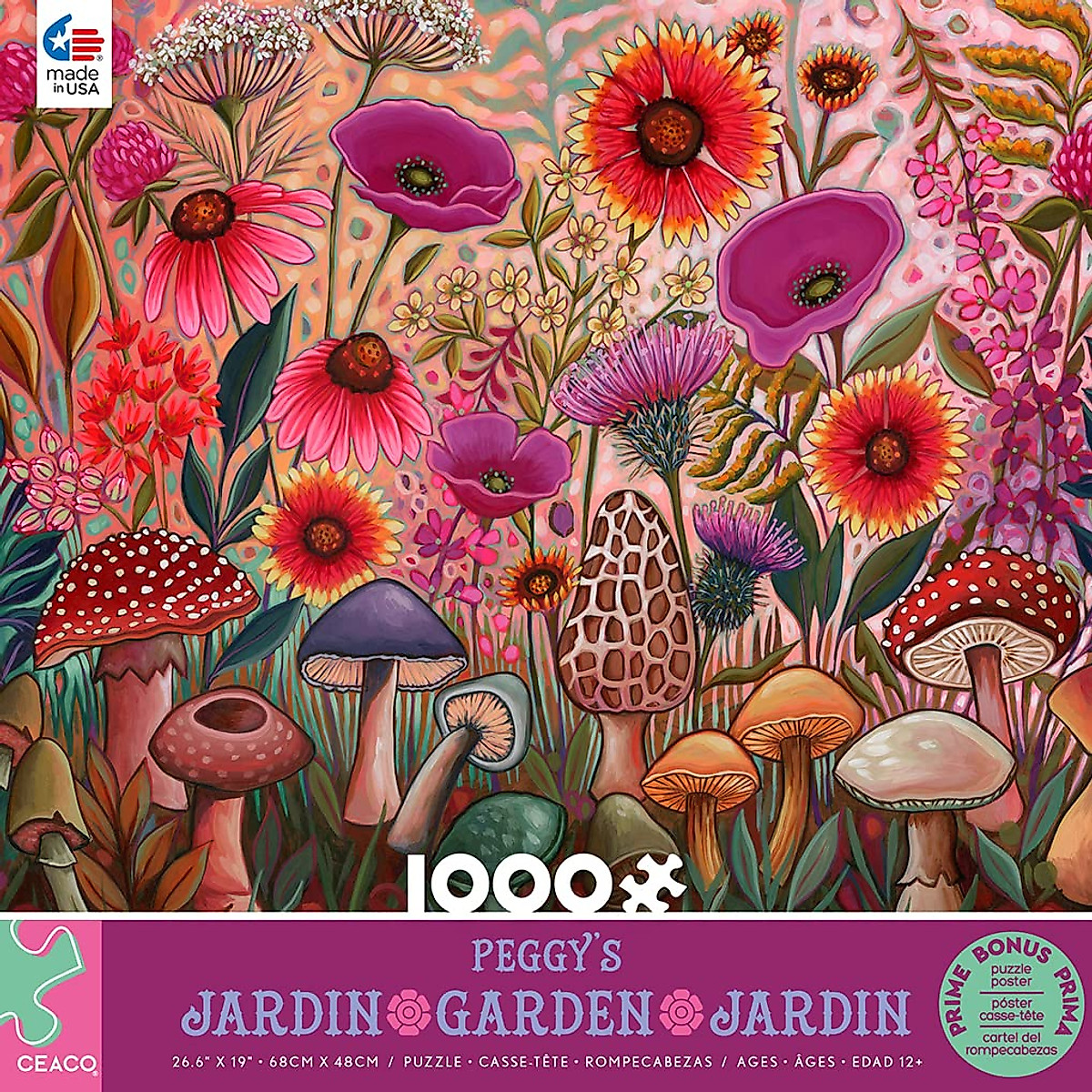 Ceaco - Peggy's Garden - Morel of The Story - 1000 Piece Jigsaw Puzzle