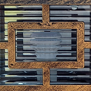 MODEBHD European E27 Column Lights Continental Victoria 1-Light Glass Lantern Bronze 25CM Column Lamp Outdoor Table Lamp Modern Simple Aluminum Waterproof Street Post Light Decoration Illumination