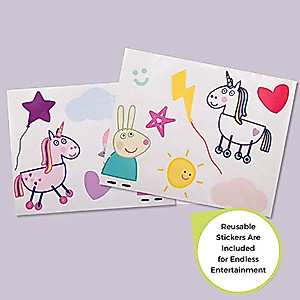 Delta Children Chair Desk with Storage Bin + Design and Store 6 Bin Toy Storage Organizer, Peppa Pig (Bundle)