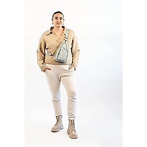 Antik Kraft - The Tasha Soft Vegan Leather Crossbody Sling Backpack Purse for Women - Tan